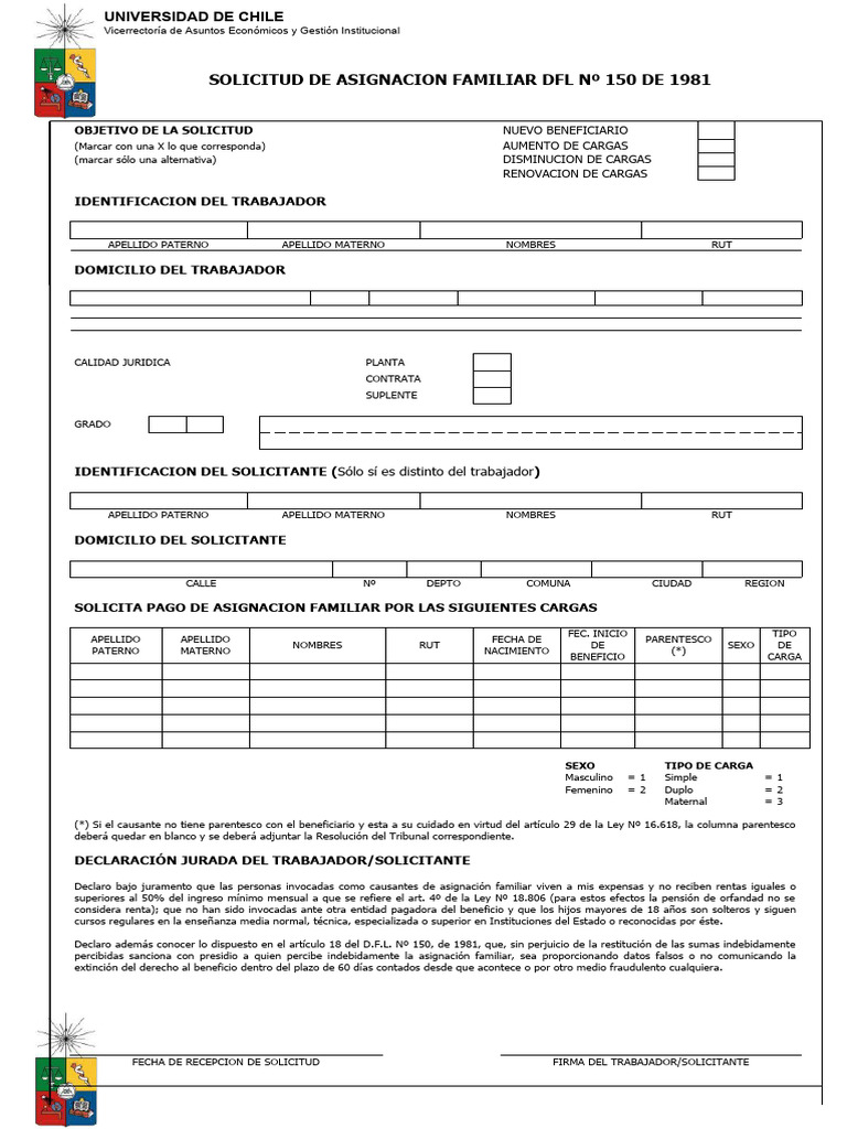Solicitud de Asignación Familiar | PDF | Justicia | Crimen y violencia