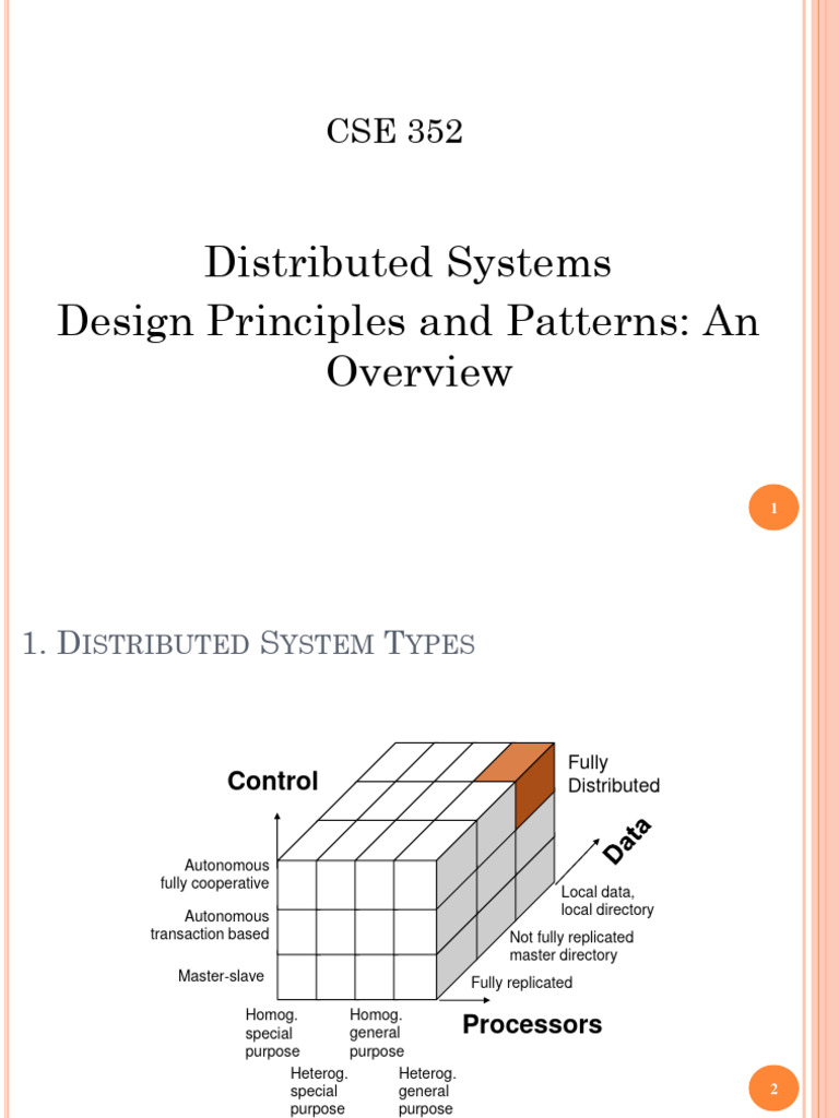 CSE352 Lecture9 DistributedSystemsDesignInto | PDF | Computer Network | Replication (Computing)