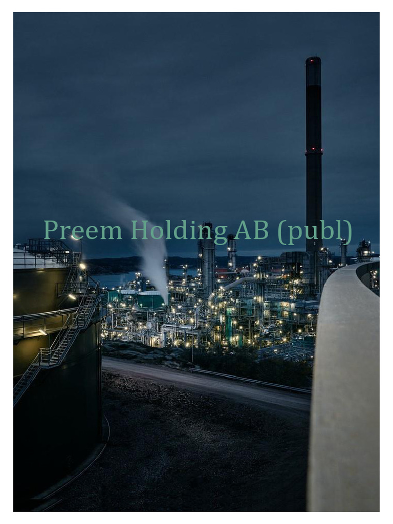 Preem Holding AB (Publ) | PDF | Equity (Finance) | Balance Sheet
