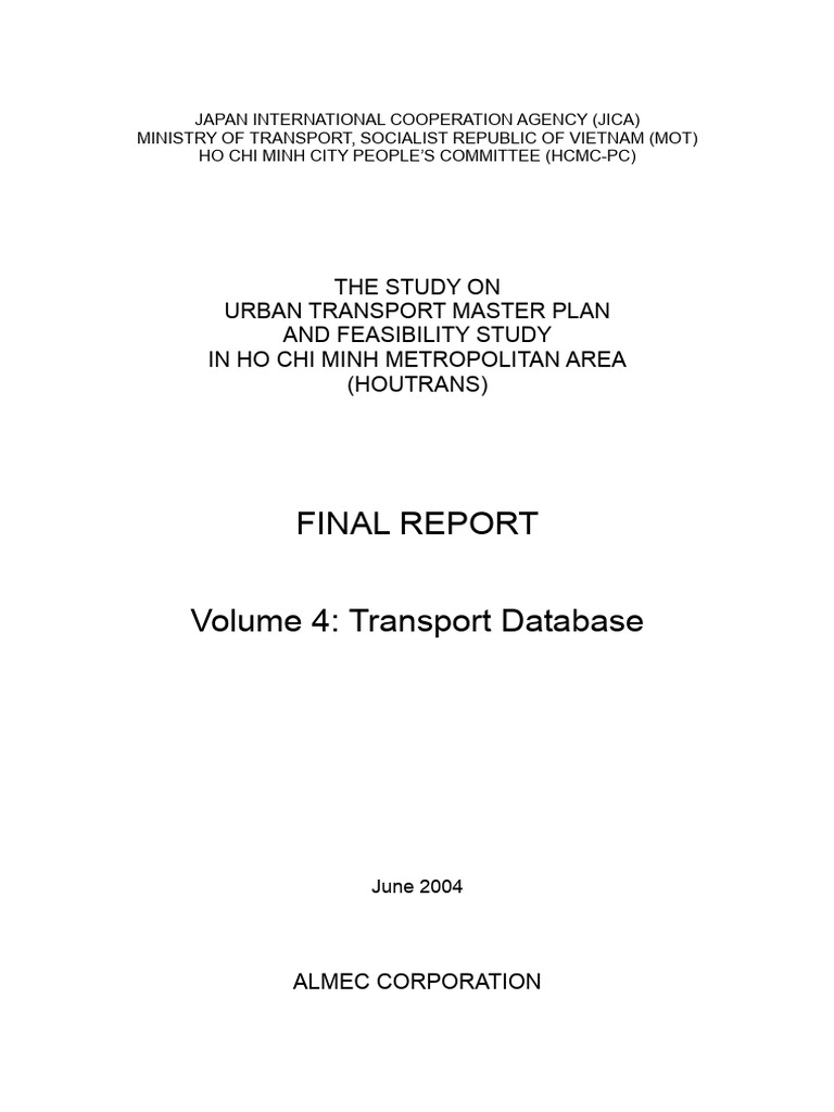 Vol4_Transport_Database | Download Free PDF | Geographic Information ...