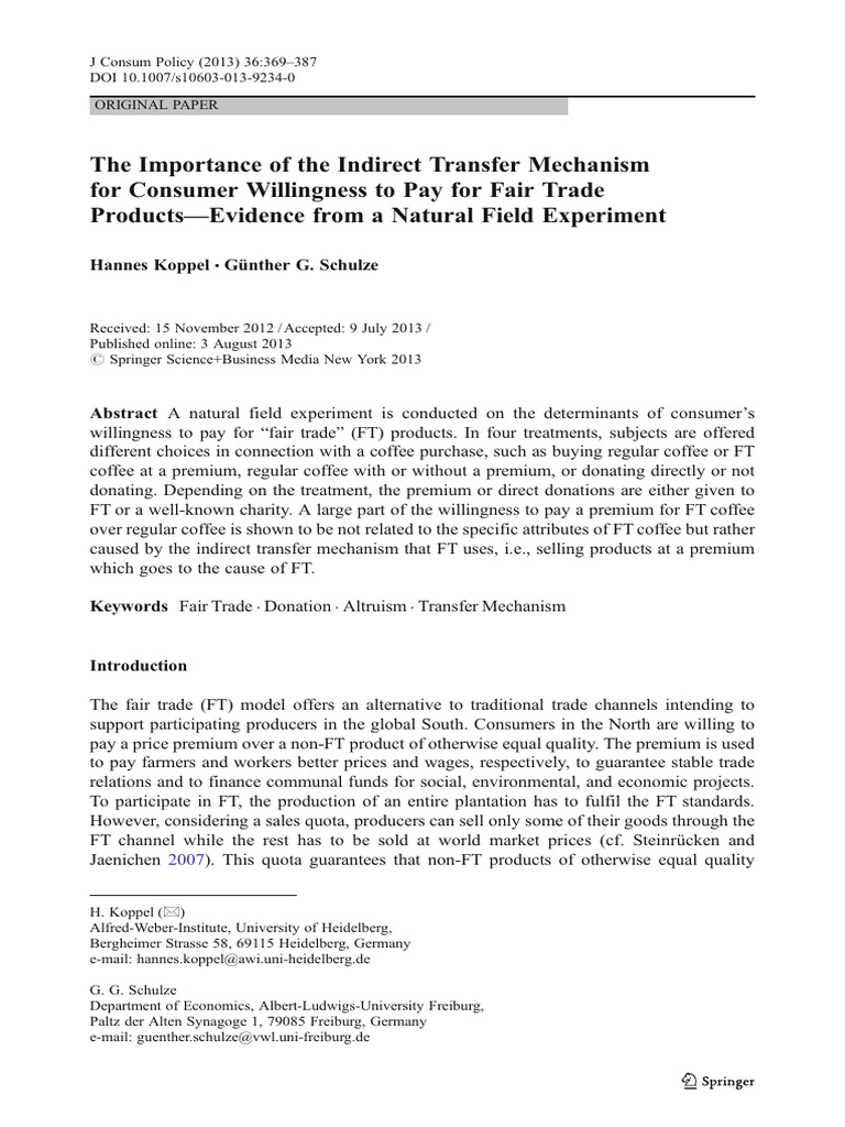 The Important of The Indirect Transfer Mechanism | PDF | Fair Trade ...