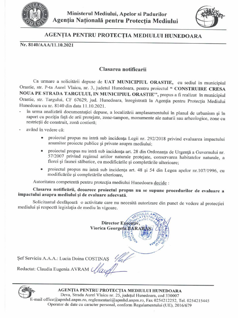 11.notificare mediuCCF12102021 | PDF