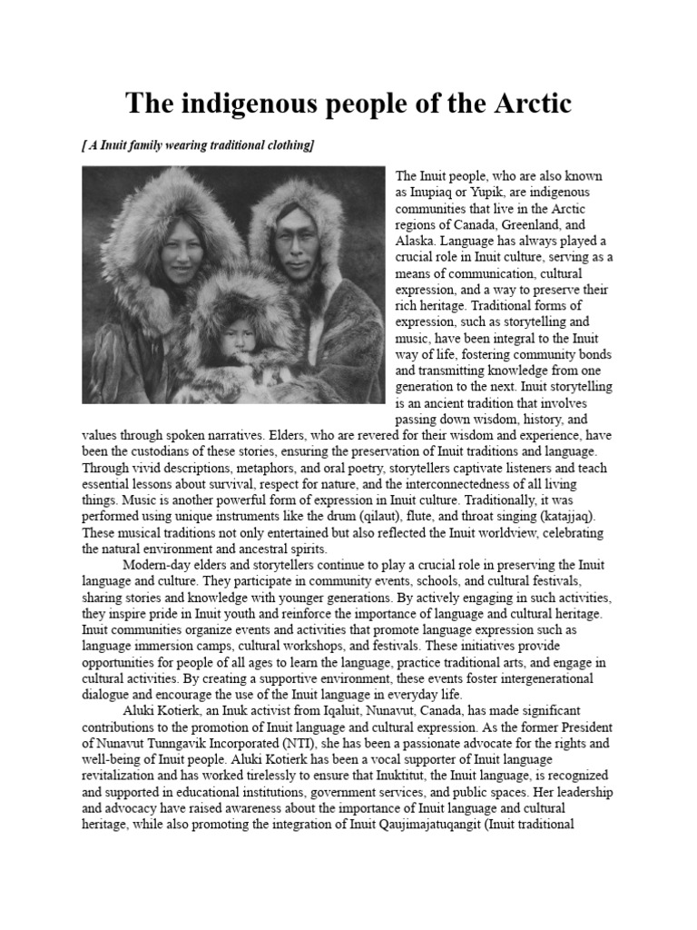 The indigenous people of the Artic (1) (1) | Download Free PDF | Inuit ...