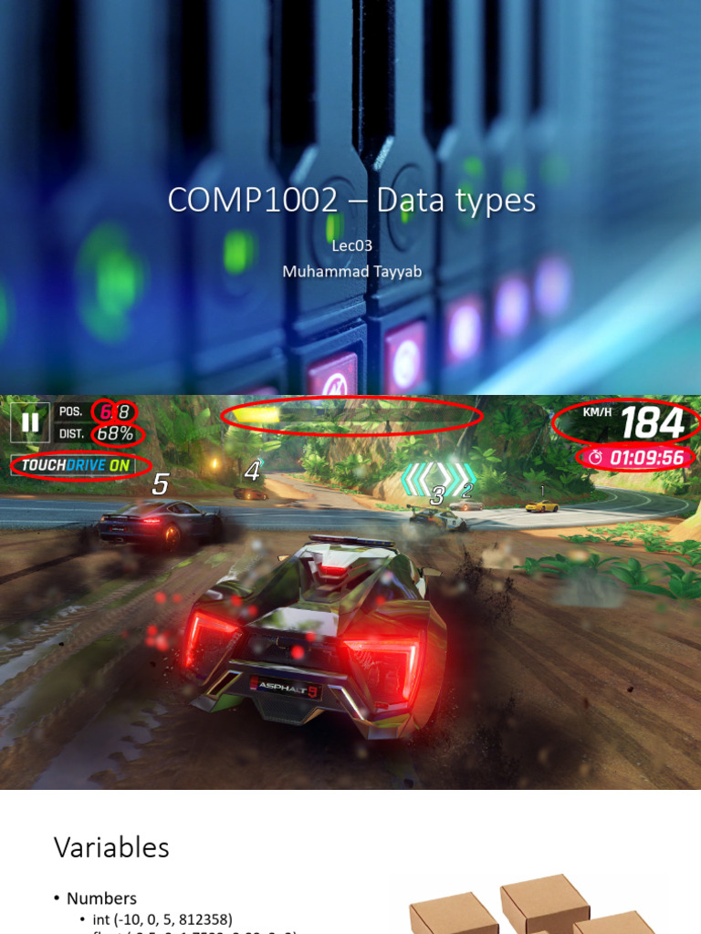 COMP1002 - Data Types | PDF | Computer Programming | Computing