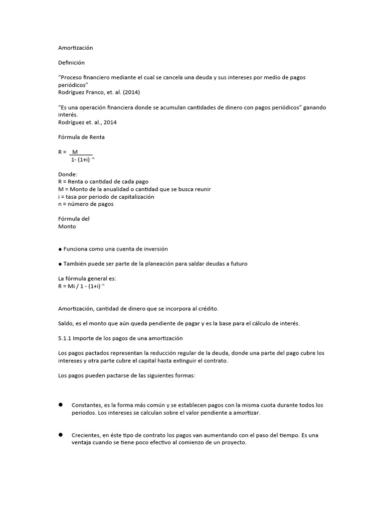 Amortización_Clase_5 | Descargar gratis PDF | Interés | Finanzas personales