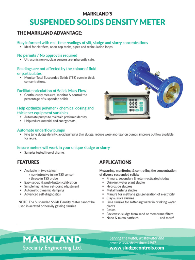 502 Suspended Solids Density Meter | PDF