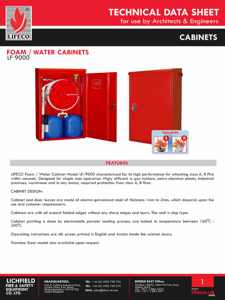 Foam - Water Cabinet | PDF