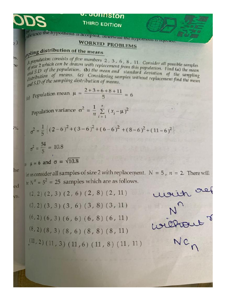 Sampling Solved Questions | PDF