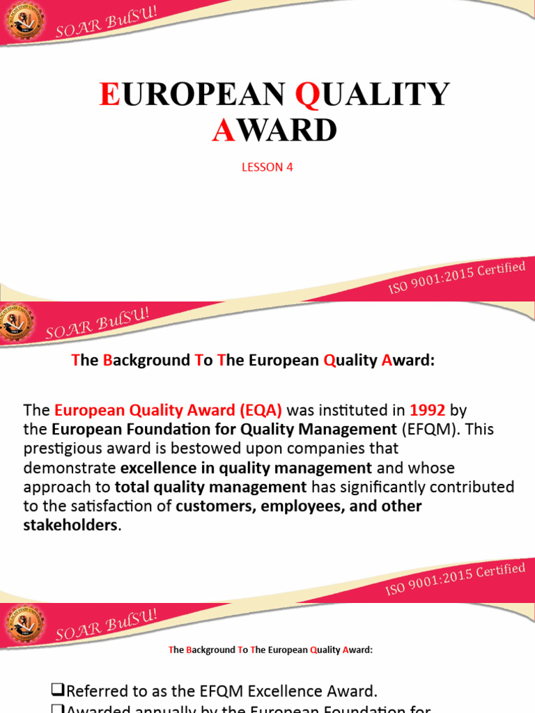 European Quality Award M4. | PDF | Quality Management | Leadership