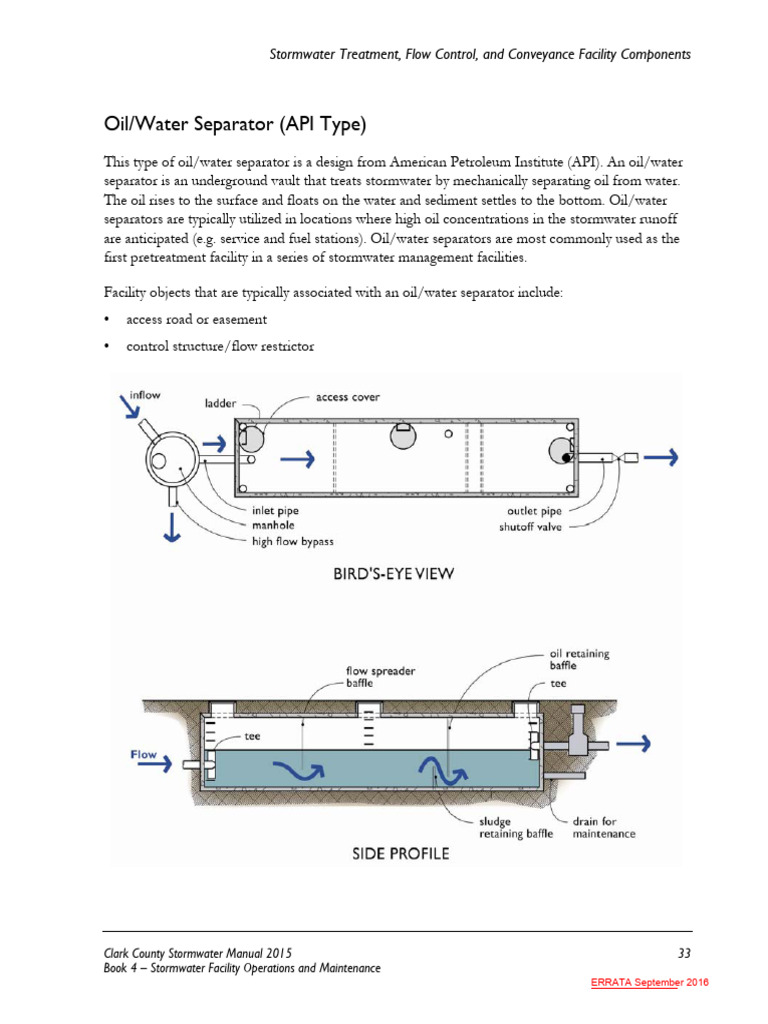 Oil Water Separator API Type Ccsm2015-Book-4 Errata-11 | PDF ...