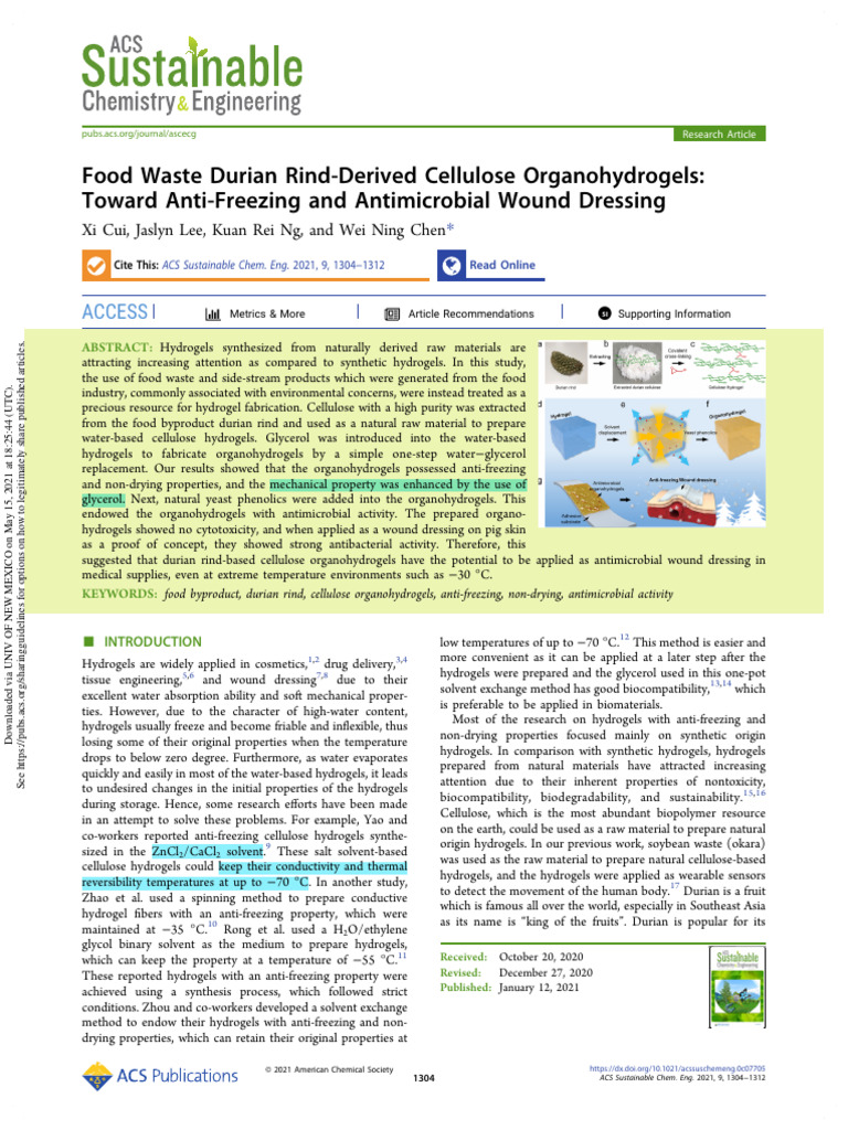 Cui 2021 | PDF | Materials