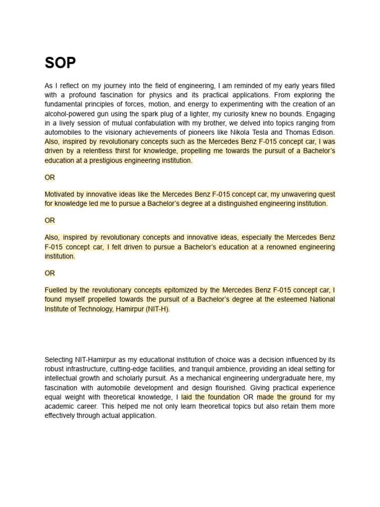 SOP | PDF | Engineering