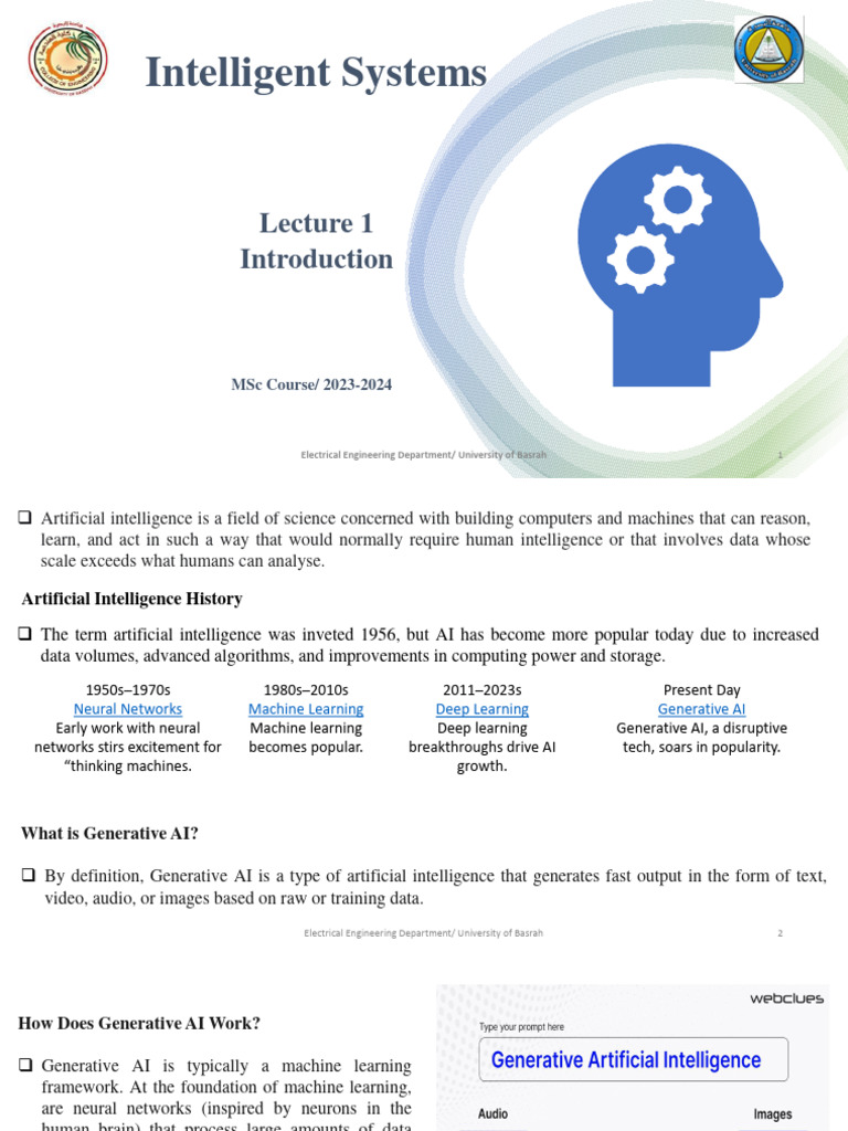 1 Intelligent Systems | PDF | Artificial Intelligence | Intelligence (AI) & Semantics