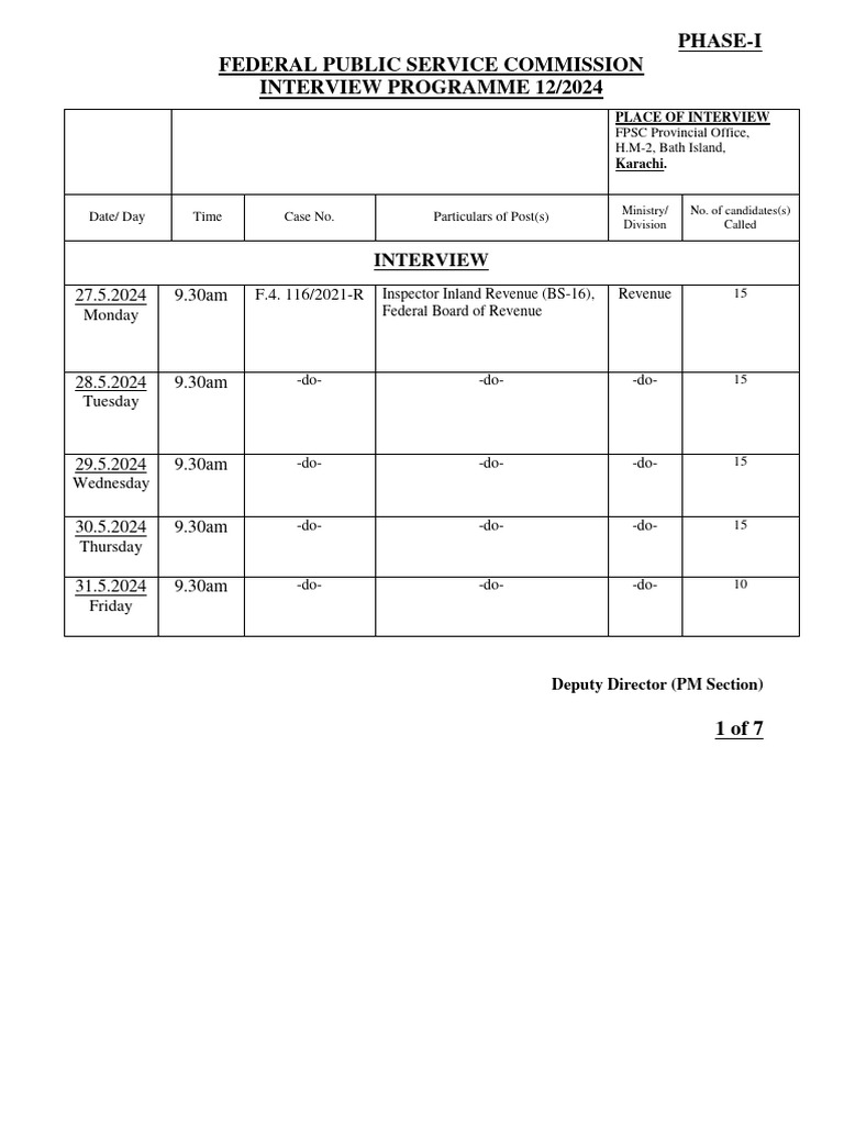 Interview Prog No.12-2024 | PDF