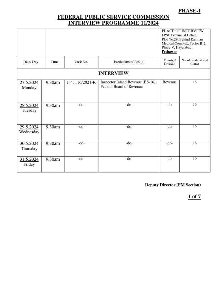 Interview Prog No.11-2024 | PDF