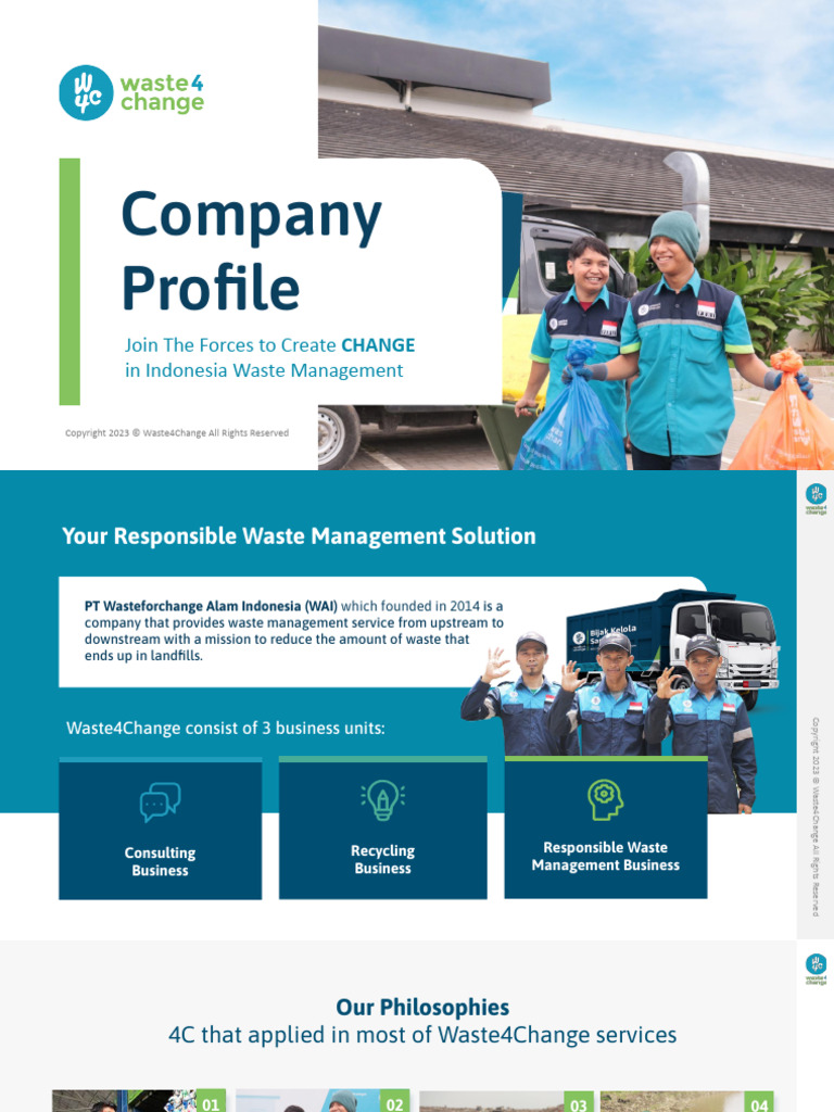 Company Profile Waste4Change 2023 | PDF | Waste Management | Waste