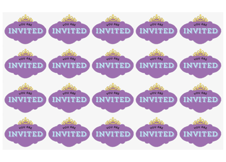Pink Playful Birthday Invitation Landscape | PDF