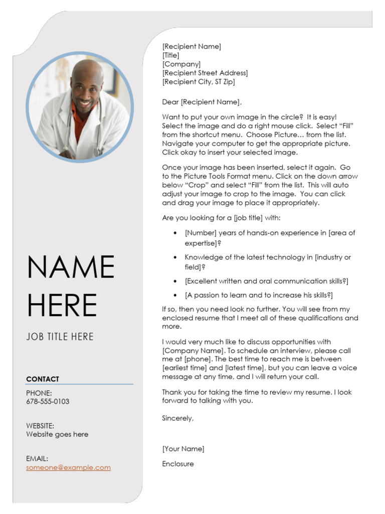 Customize Your Image in a Resume | PDF