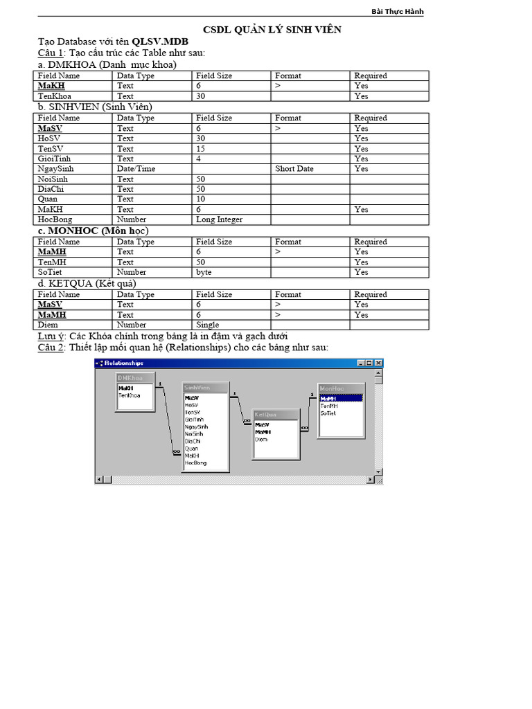 Bai Giai Access 12 Pro | PDF Bai Giai Access 12 Pro | PDF