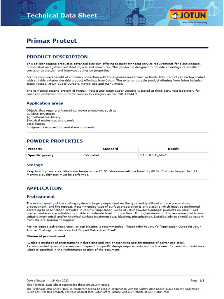 TDS 31002 Primax Protect Euk GB | PDF | Corrosion | Building Materials
