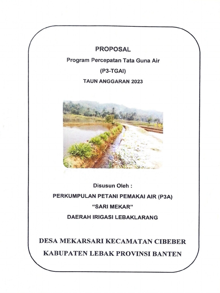 Proposal P3a Sari Mekar Pdf
