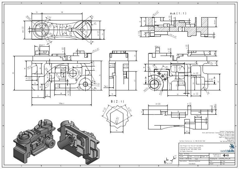 CNC Milling Project for WorldSkills 2019 | PDF
