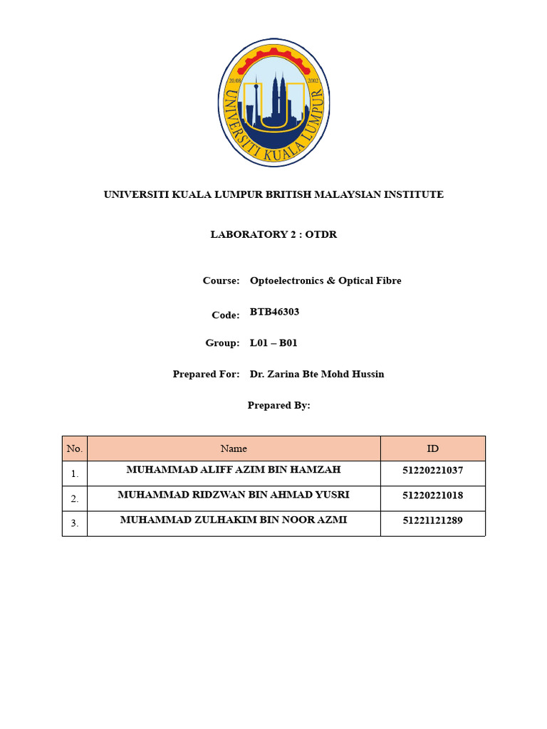Optoelectronics Lab Report | PDF | Optical Fiber | Engineering