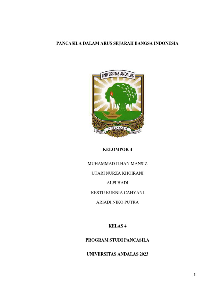 Pancasila Dalam Arus Sejarah Bangsa Indonesia | PDF Pancasila Dalam Arus Sejarah Bangsa Indonesia | PDF