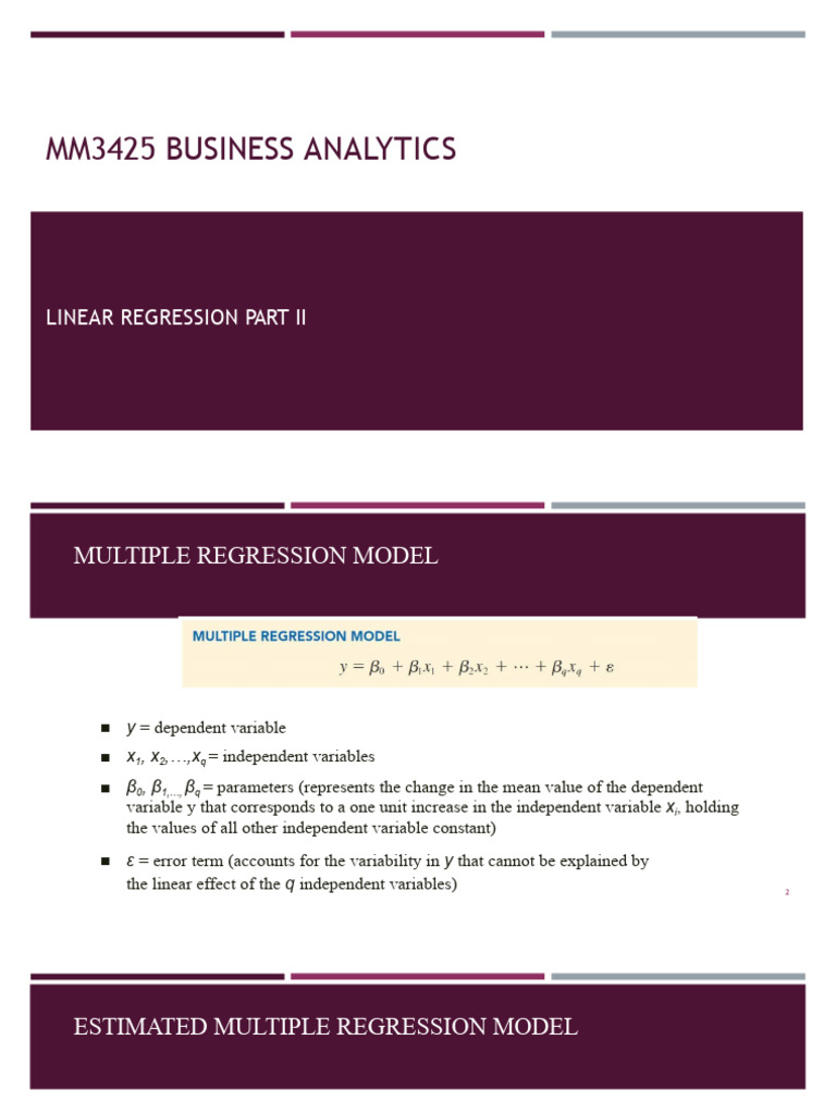05 Linear Regression 2 | PDF | Regression Analysis | Errors And Residuals