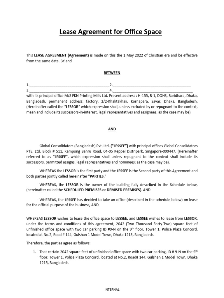 Lease Agreement (Revised) | PDF | Lease | Renting