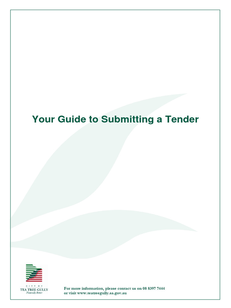 Your Guide To Submitting A Tender - 3 July 2019 | PDF | Request For ...
