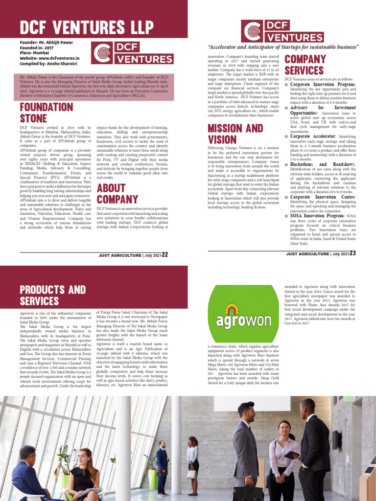 004 DCF Ventures LLP | PDF | Startup Company | Small Business ...