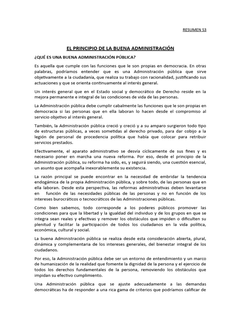 Resumen S3 | PDF | Administración Pública | Democracia