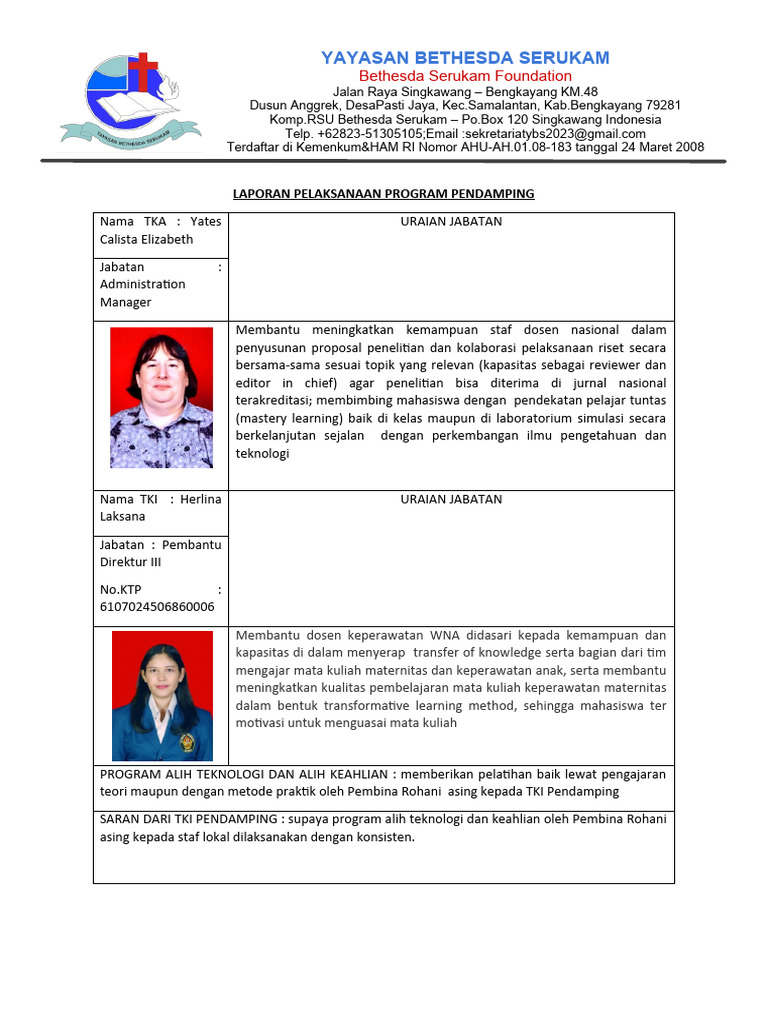 Lap Pelaksanaan Pendamping Rptka | PDF