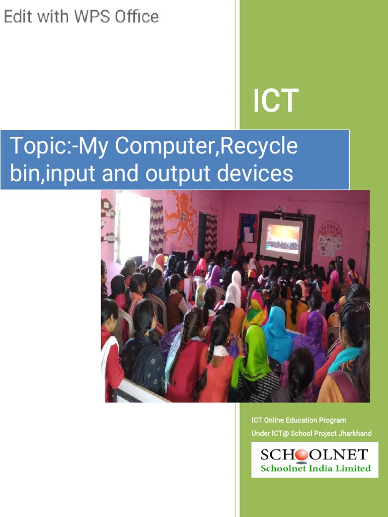 My Computer, Recycle Bin, Inpute and Output Devices | PDF