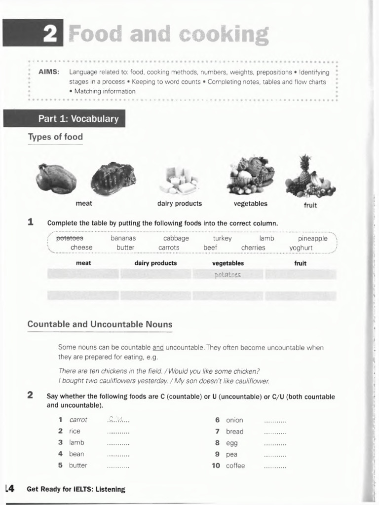 Hưng listening chap 2-3 | Download Free PDF | Cooking | Foods