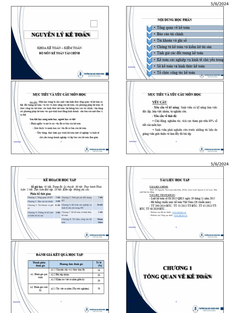 1.Tong quan ke toan | PDF