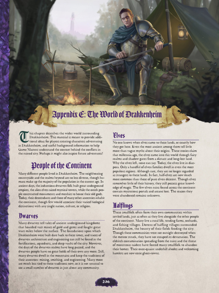 Dungeons of Drakkenheim Appendix | Download Free PDF | Dwarf (Dungeons & Dragons)