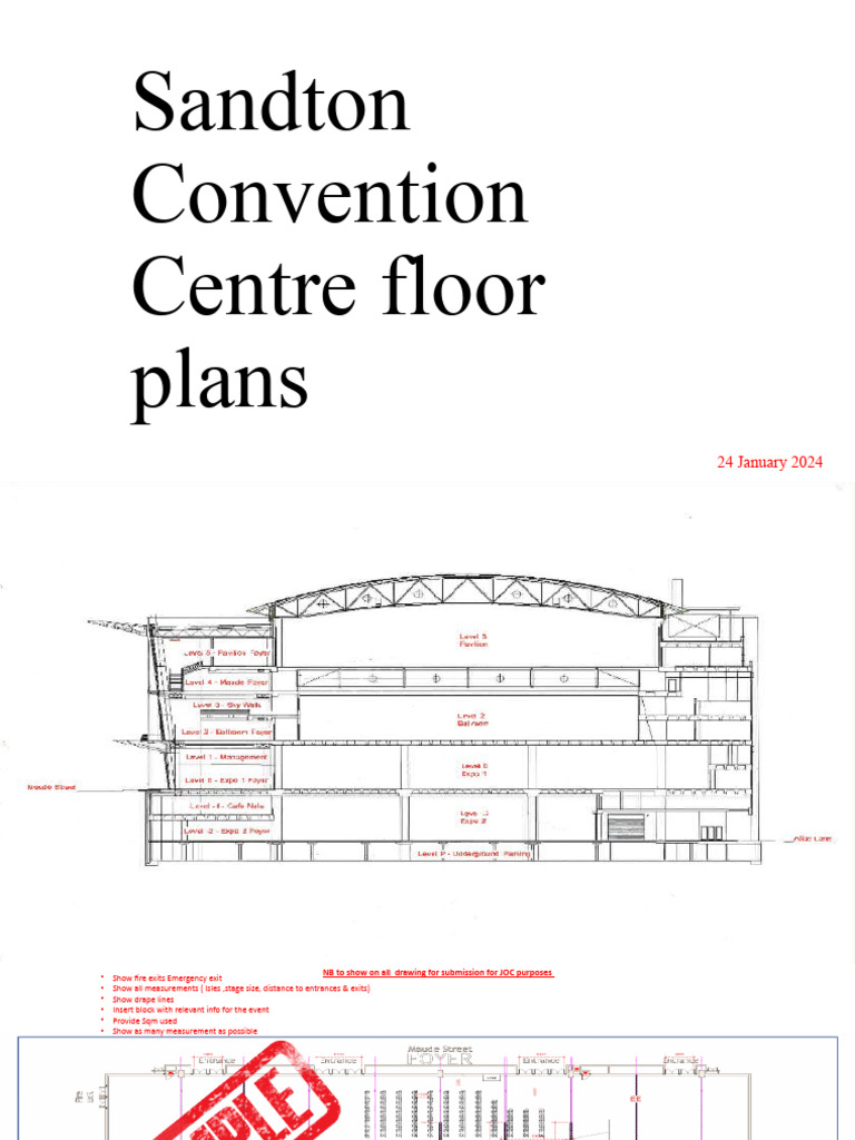 Sandton Convention Floor Plan Doc - NG | PDF