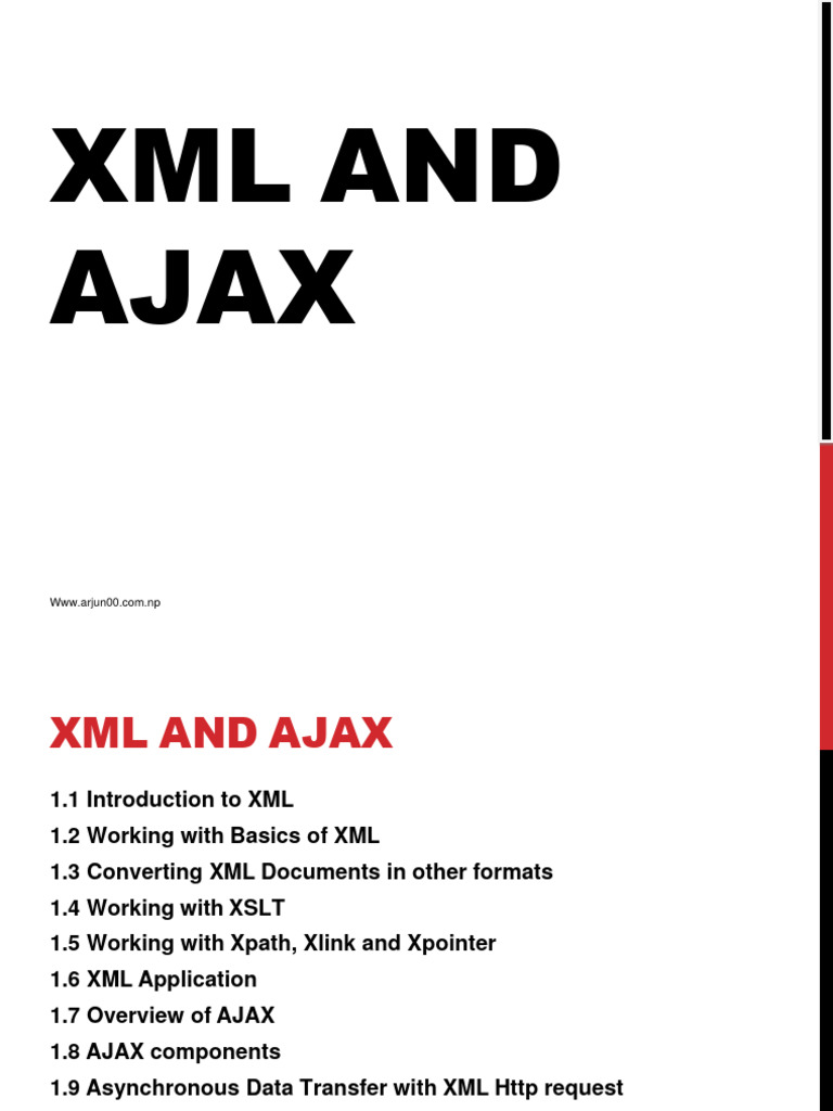 Web Technology | PDF | Xslt | Ajax (Programming)