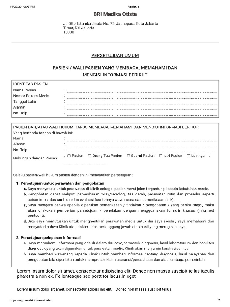 General Consent | PDF