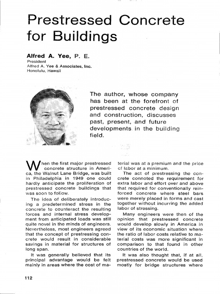 Prestressed Concrete For Buildings Lin T Joist | PDF | Prestressed ...