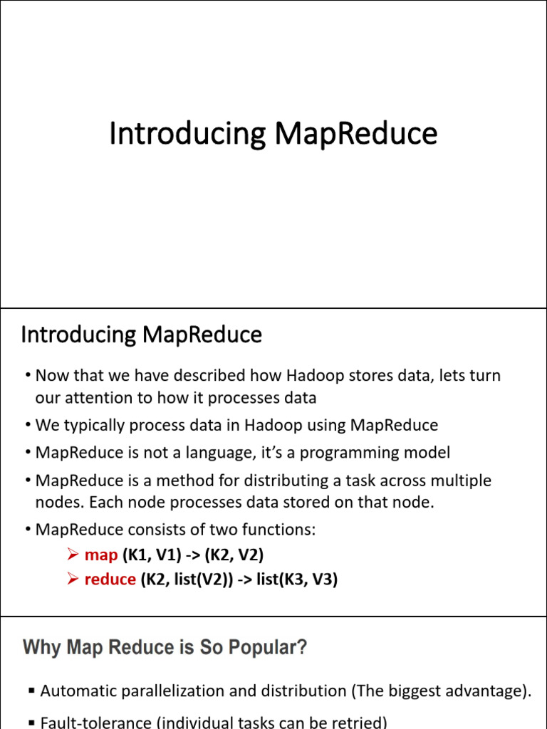 Introduction to MapReduce | Download Free PDF | Map Reduce | Apache Hadoop