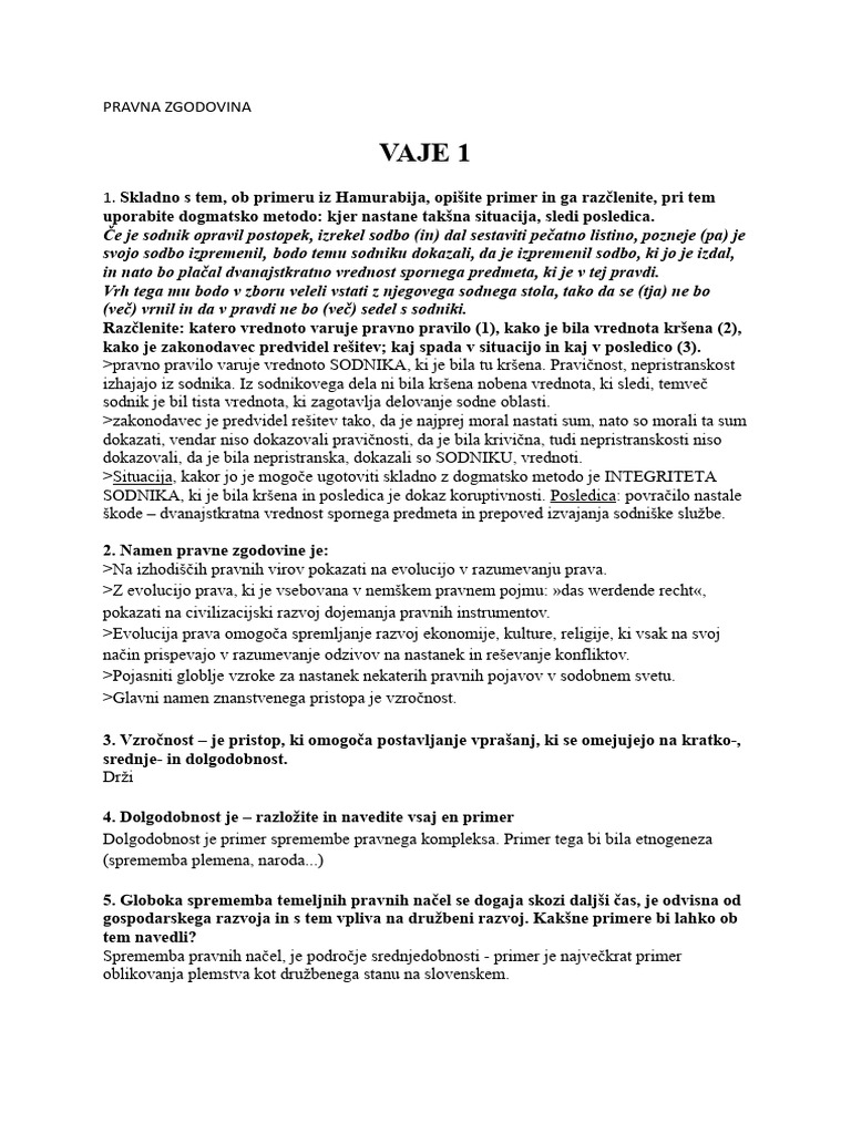 Pravna Zgodovina | PDF