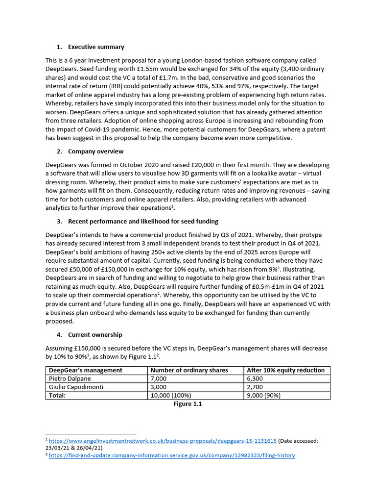 Example 1 | PDF | Discounted Cash Flow | Retail
