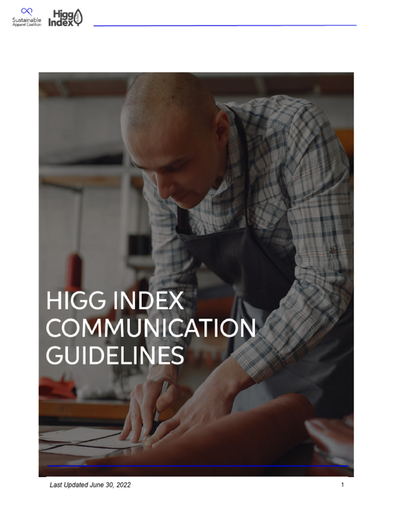 Higg Index Communication Guidelines June 30 2022 | PDF | Carbon Footprint