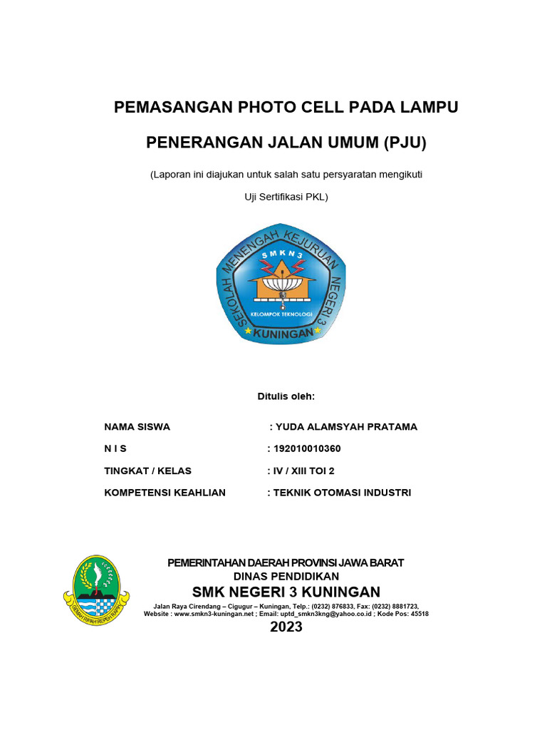 Laporan - Yuda Alamsyah Pratama | PDF