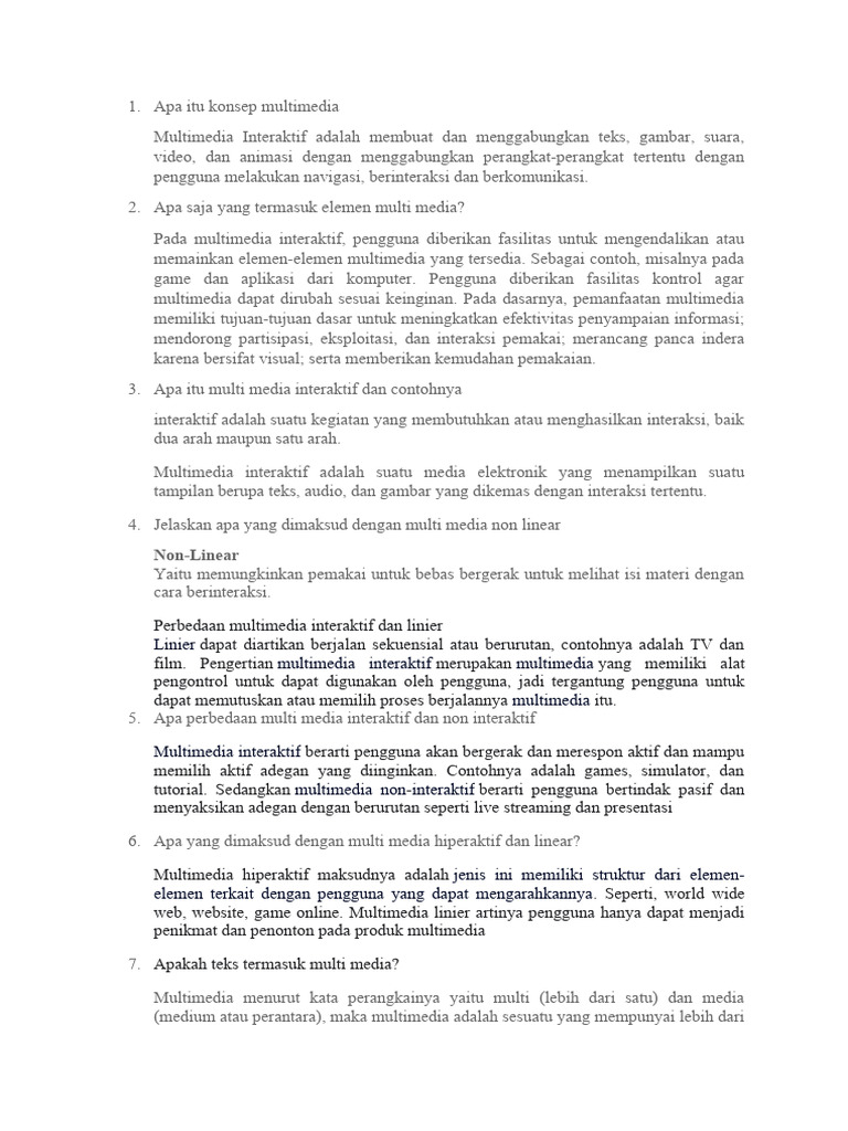 Dasar Multimedia Interaktif | PDF