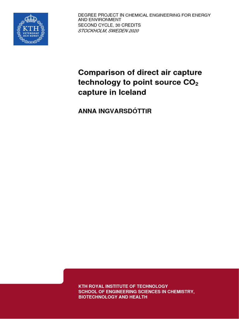 Comparison of Direct Air Capture Technology To Point Source CO2 Capture ...