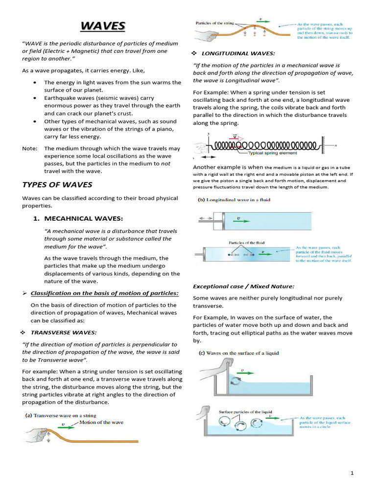 Wave Motion | Download Free PDF | Waves | Phase (Waves)